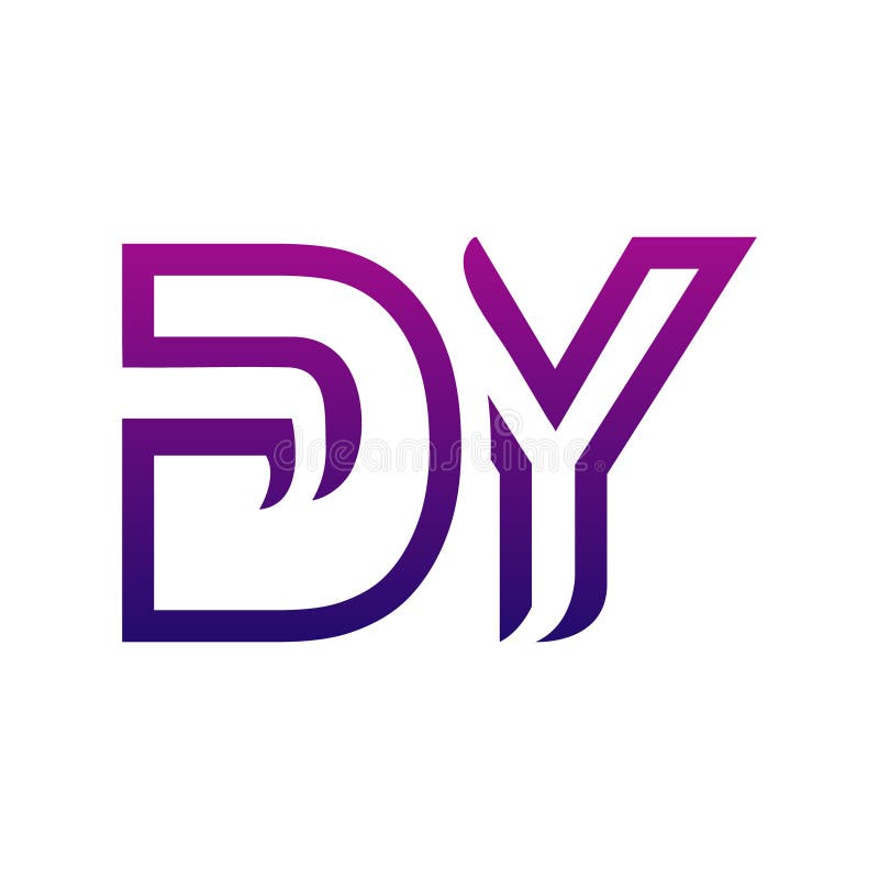 Creative DY Logo Icon Design Stock Vector - Illustration of clean, edge ...