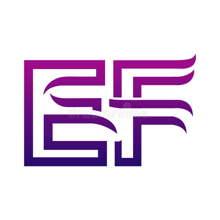 Creative EF Logo Icon Design Stock Vector - Illustration of money, blue ...