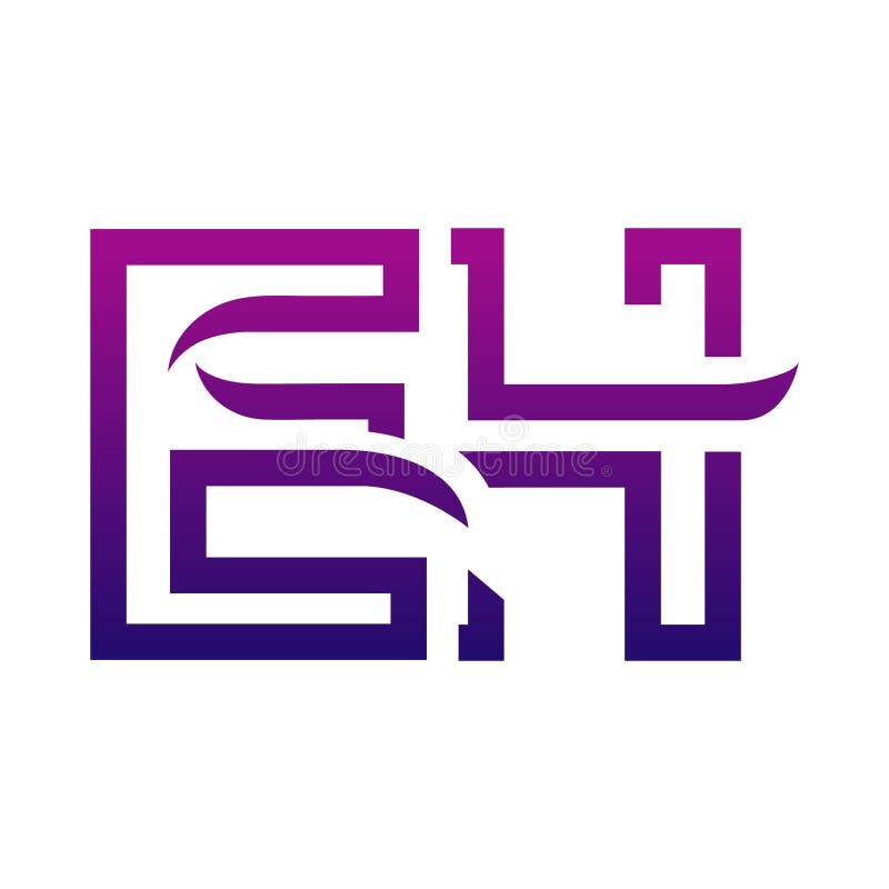 Creative EH Logo Icon Design Stock Vector - Illustration of abstract ...
