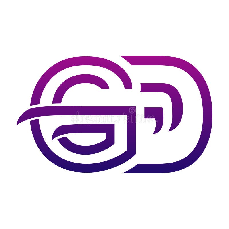 Creative GD Logo Icon Design Stock Vector - Illustration of creative ...