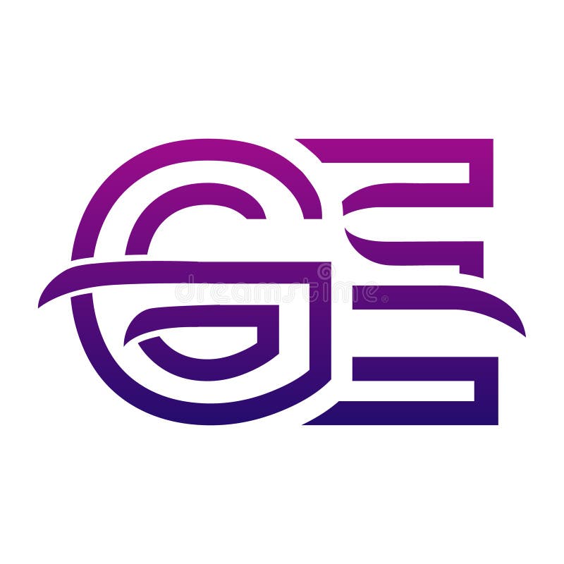 Creative GE Logo Icon Design Stock Vector - Illustration of symbol ...