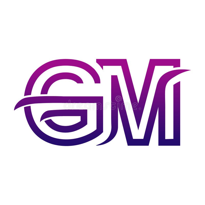 Creative GM Logo Icon Design Stock Vector - Illustration of abstract ...