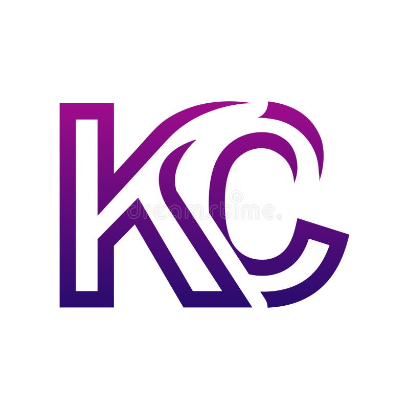 Creative KC Logo Icon Design Stock Vector - Illustration of symbol ...