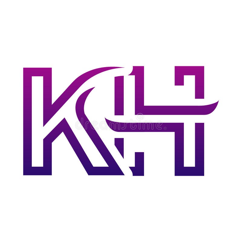 Creative KH Logo Icon Design Stock Vector - Illustration of blue ...