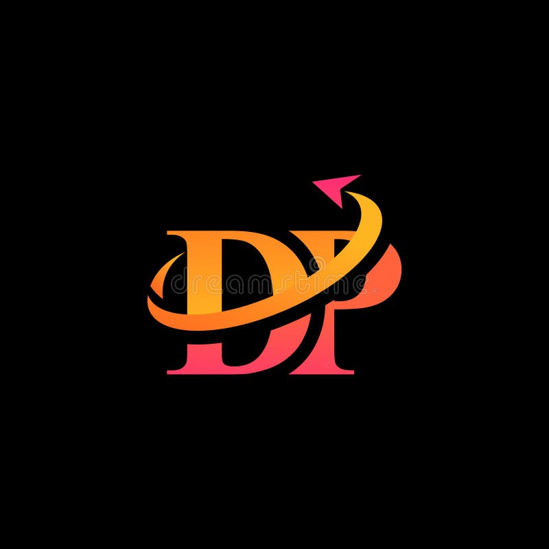 DP Aerospace Creative Logo Design Stock Illustration - Illustration of ...