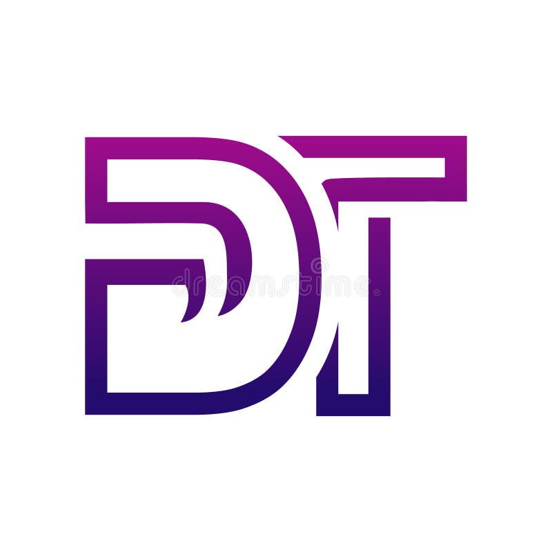 Creative DT Logo Icon Design Stock Vector - Illustration of alphabet ...