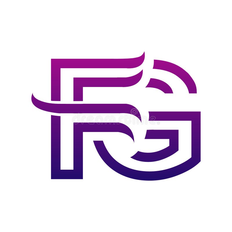Creative FG Logo Icon Design Stock Vector - Illustration of idea ...