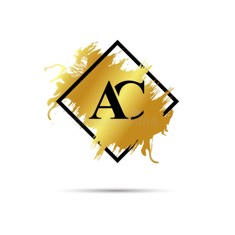Gold AC Logo Symbol Vector Art Design Stock Vector - Illustration of ...