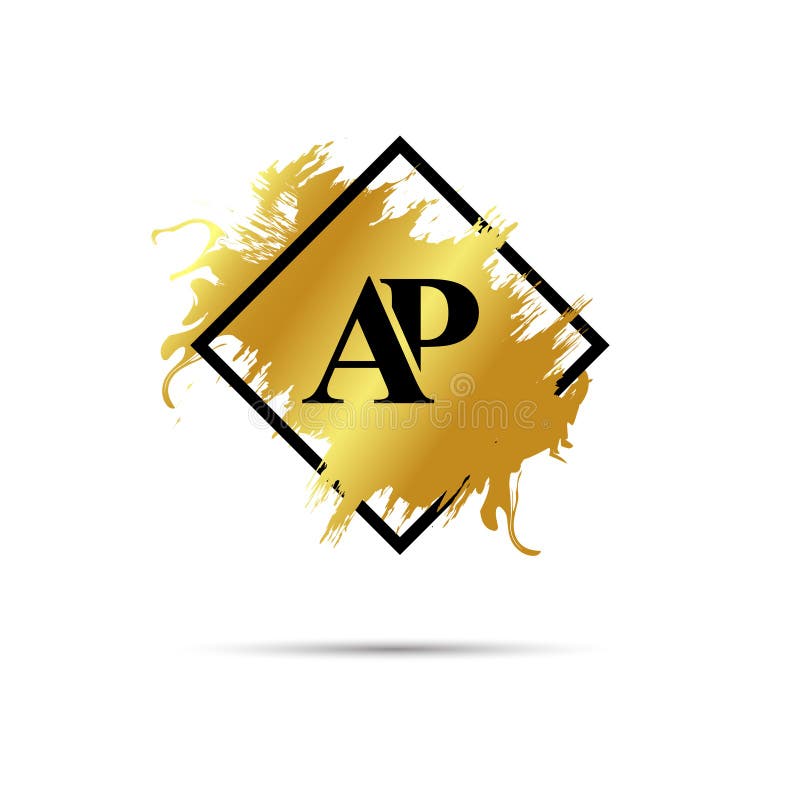 Gold AP Logo Symbol Vector Art Design Stock Vector - Illustration of ...