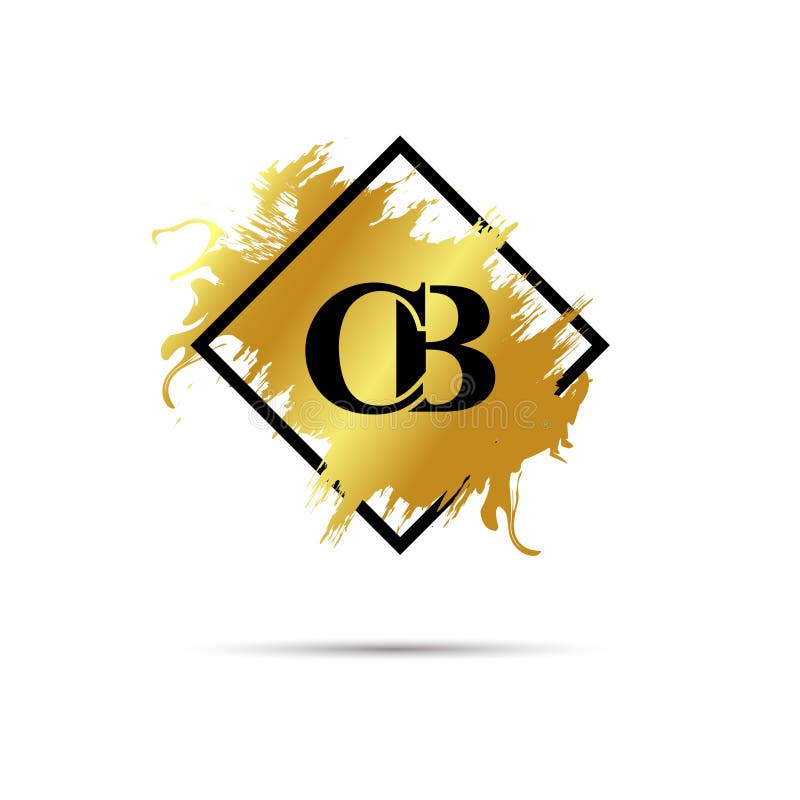 Gold CB Logo Symbol Vector Art Design Stock Illustration - Illustration ...
