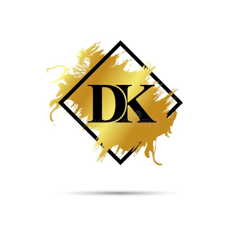 Gold DK Logo Symbol Vector Art Design Stock Illustration - Illustration ...