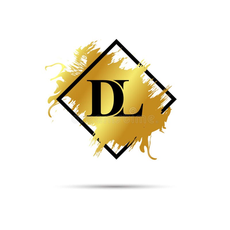 Gold DL Logo Symbol Vector Art Design Stock Vector - Illustration of ...