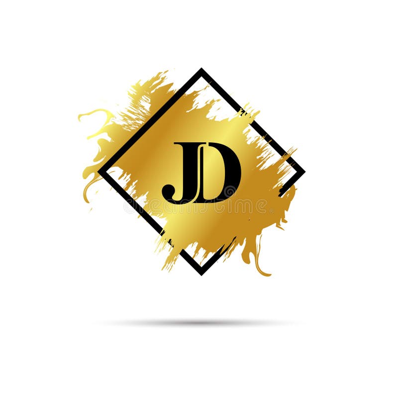 Gold JD Logo Symbol Vector Art Design Stock Illustration - Illustration ...