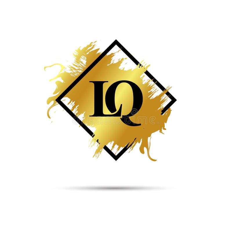 Gold LQ Logo Symbol Vector Art Design Stock Illustration - Illustration ...