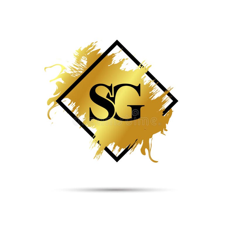Gold SG Logo Symbol Vector Art Design Stock Illustration - Illustration ...