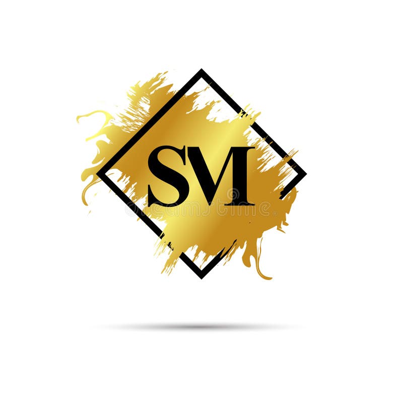 Gold SM Logo Symbol Vector Art Design Stock Illustration - Illustration ...
