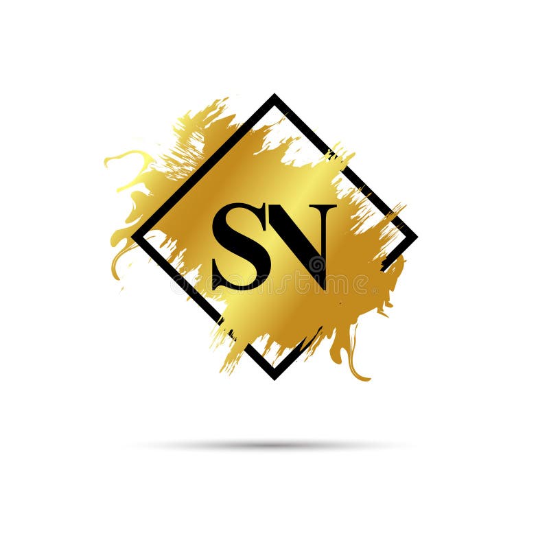 Gold SN Logo Symbol Vector Art Design Stock Illustration - Illustration ...