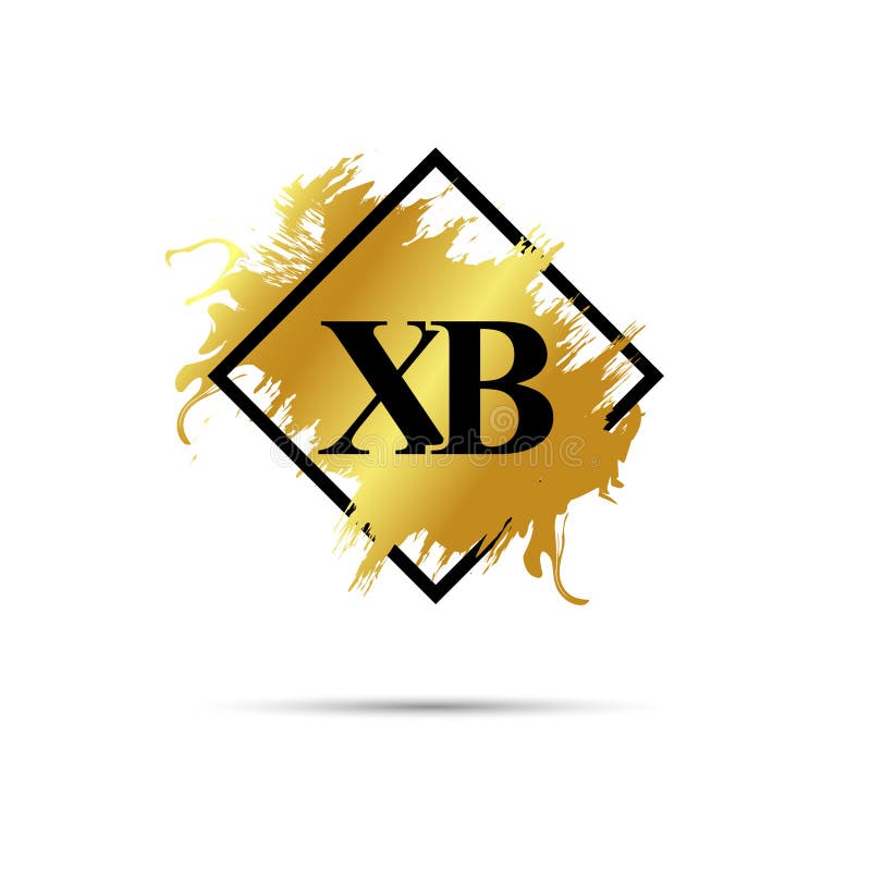 Gold XB Logo Symbol Vector Art Design Stock Illustration - Illustration ...