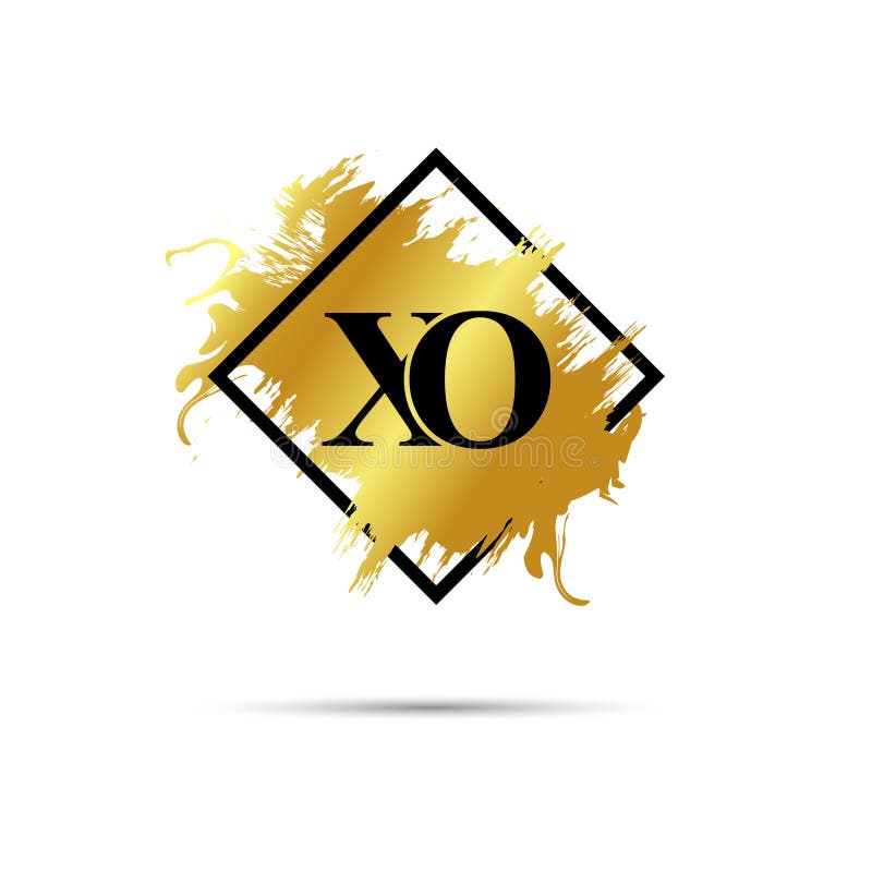 Gold XO Logo Symbol Vector Art Design Stock Illustration - Illustration ...