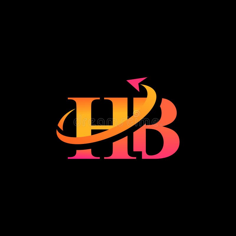 HB Aerospace Creative Logo Design Stock Illustration - Illustration of ...
