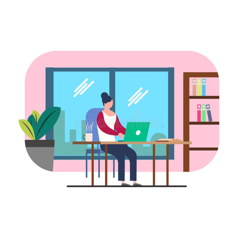 Hero Working Vector Art Illustration Stock Vector - Illustration of ...