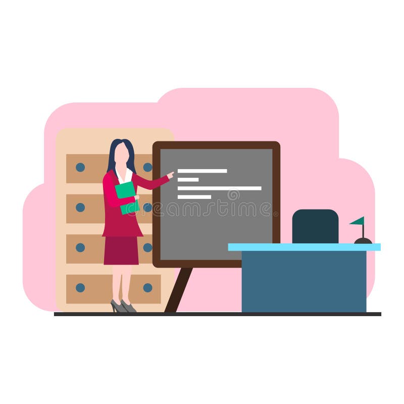 Hero Working Vector Art Illustration Stock Vector - Illustration of ...