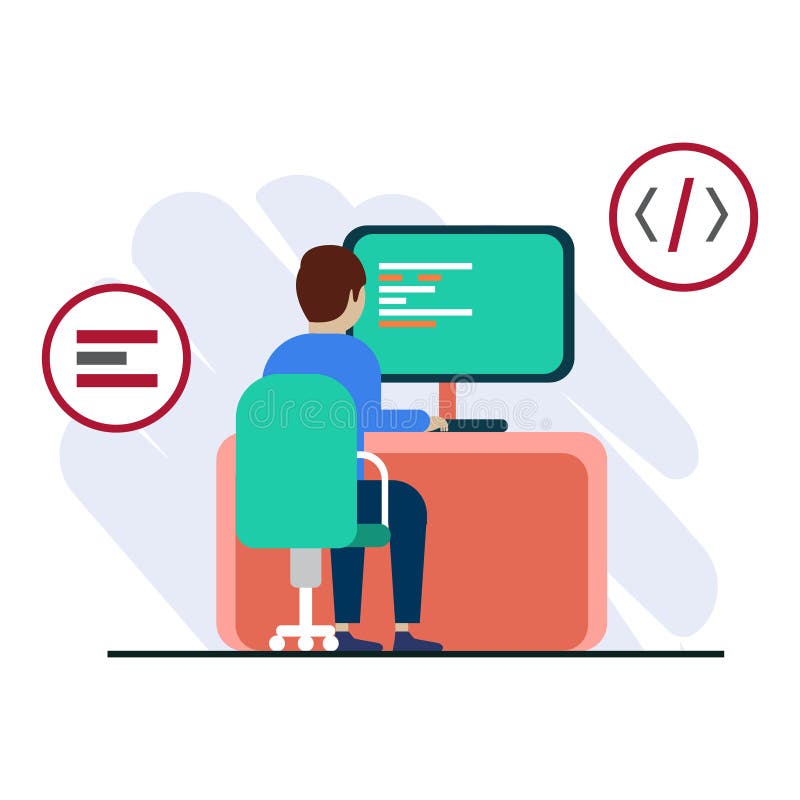 Hero Working Vector Art Illustration Stock Vector - Illustration of ...