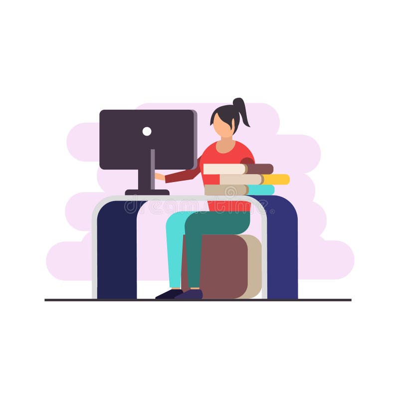 Hero Working Vector Art Illustration Stock Vector - Illustration of ...