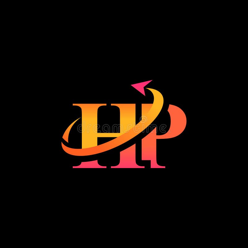 HP Aerospace Creative Logo Design Stock Illustration - Illustration of ...