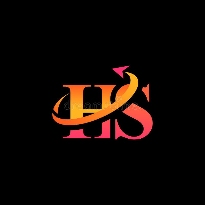 HS Aerospace Creative Logo Design Stock Illustration - Illustration of ...