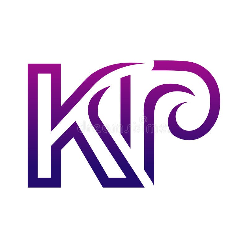 Creative KP Logo Icon Design Stock Vector - Illustration of simple ...