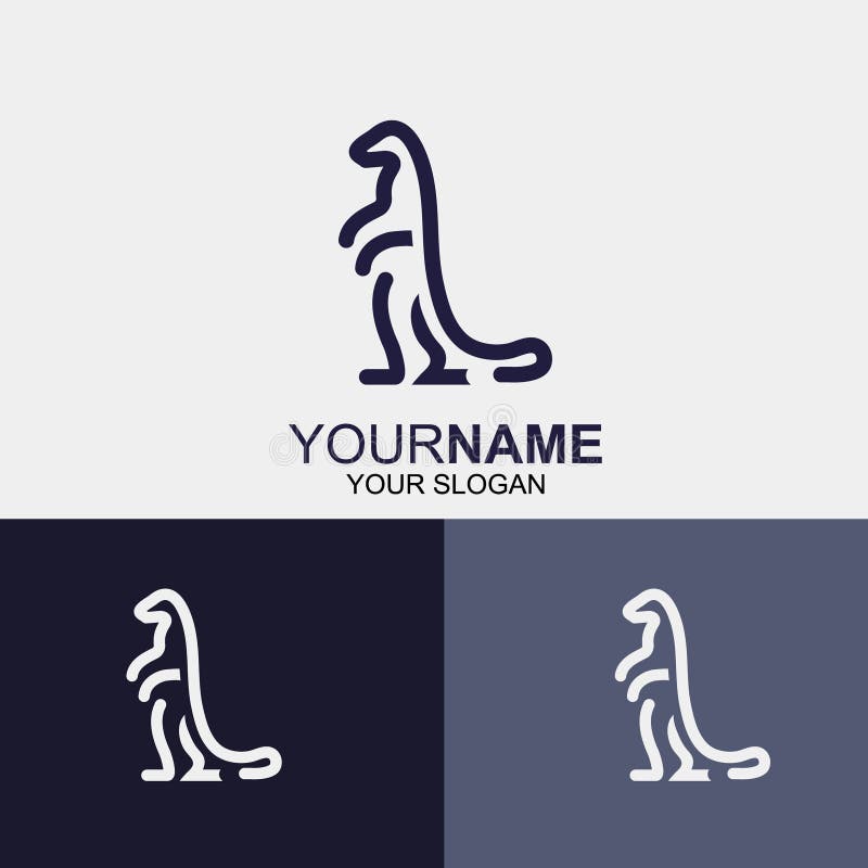 MONGOOSE Line Type Logo Design Symbol Illustration Stock Illustration ...