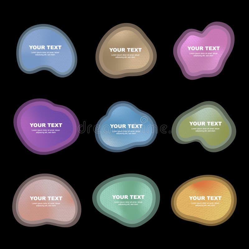 Set of Watercolor Stickers Vector Art Design Stock Vector ...