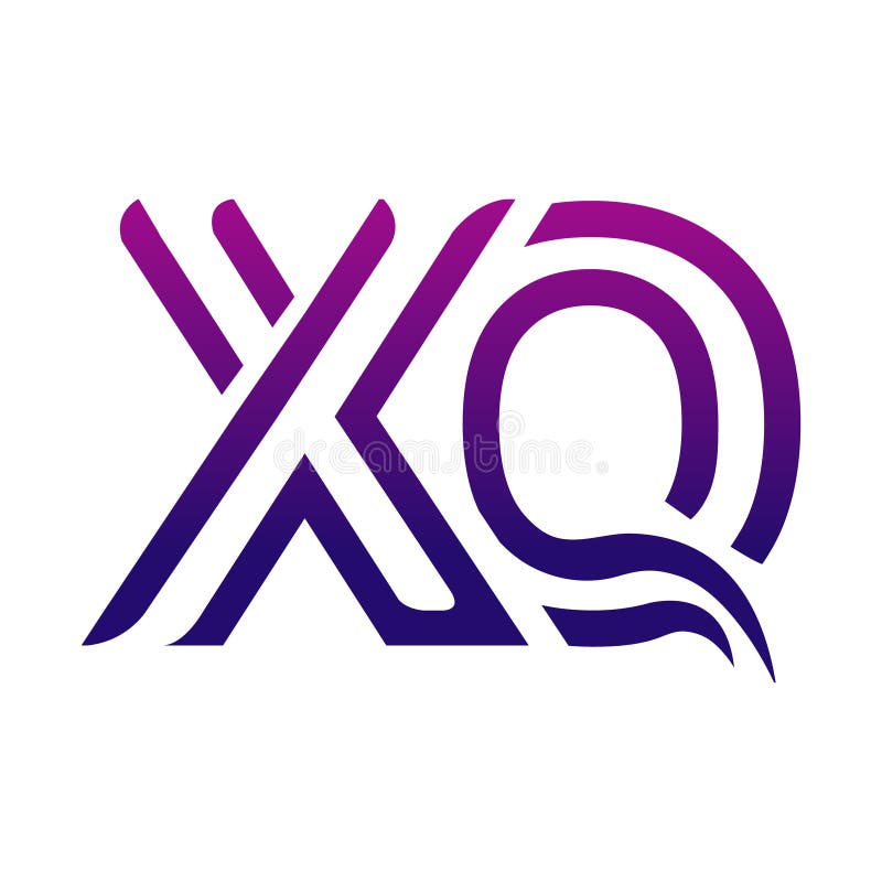 Stylish Creative XQ Logo Icon Design Stock Vector - Illustration of ...