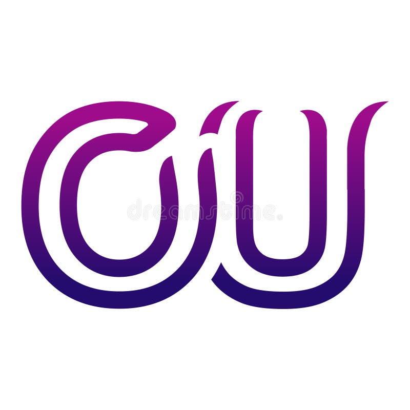 Stylish Creative OU Logo Icon Design Stock Vector - Illustration of ...