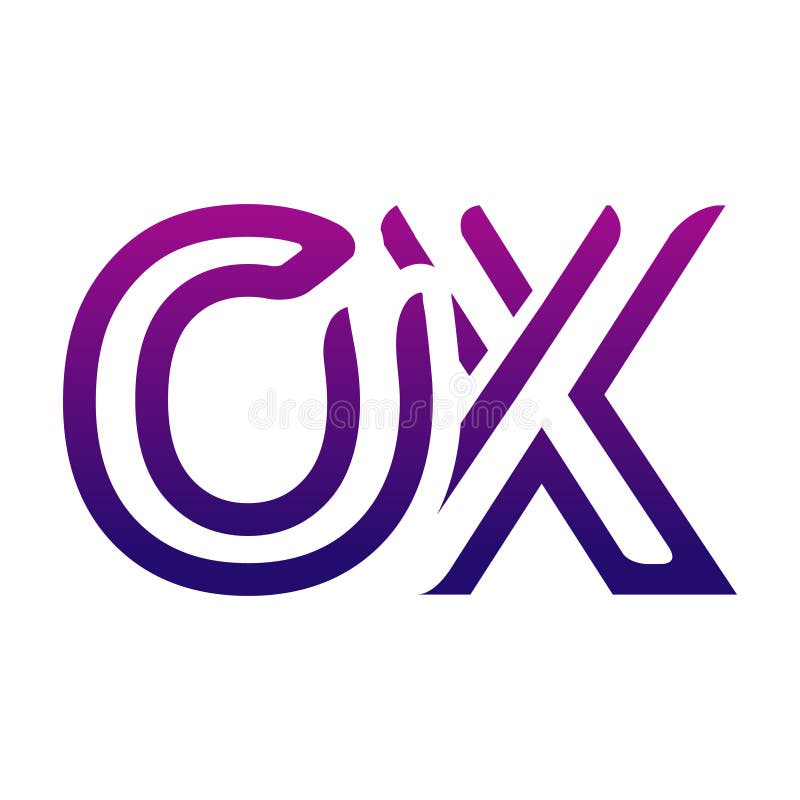 Stylish Creative OX Logo Icon Design Stock Vector - Illustration of ...