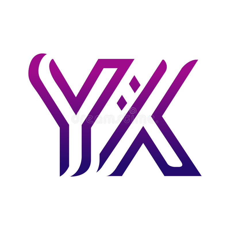 Stylish Creative YX Logo Icon Design Stock Vector - Illustration of ...