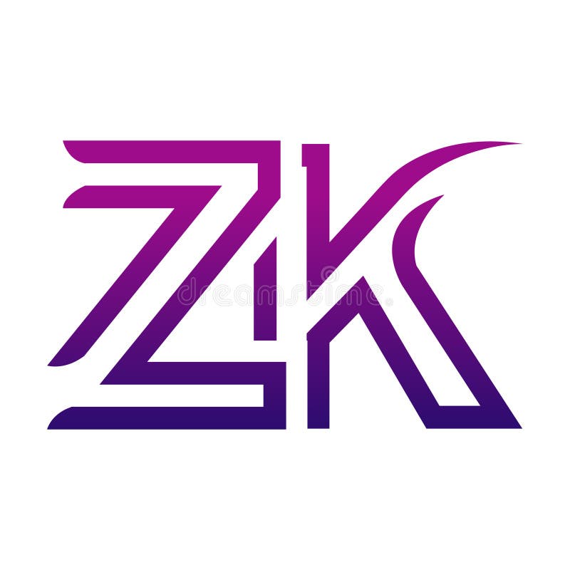 Stylish Creative ZK Logo Icon Design Stock Vector - Illustration of ...