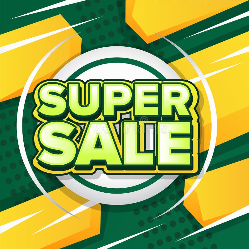 Super Sale Poster Vector Art Design Stock Vector - Illustration of logo ...