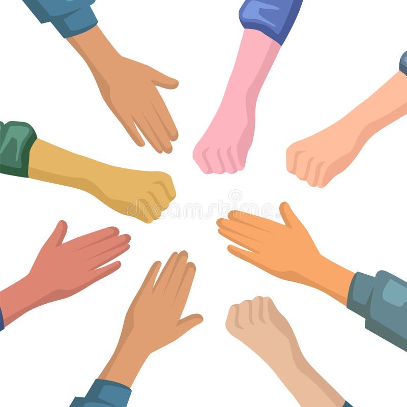 Unity Together Vector Art Illustration Stock Vector - Illustration of ...