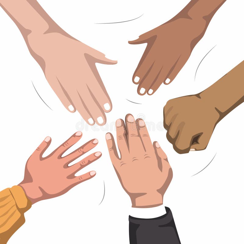 Unity Together Vector Art Illustration Stock Vector - Illustration of ...