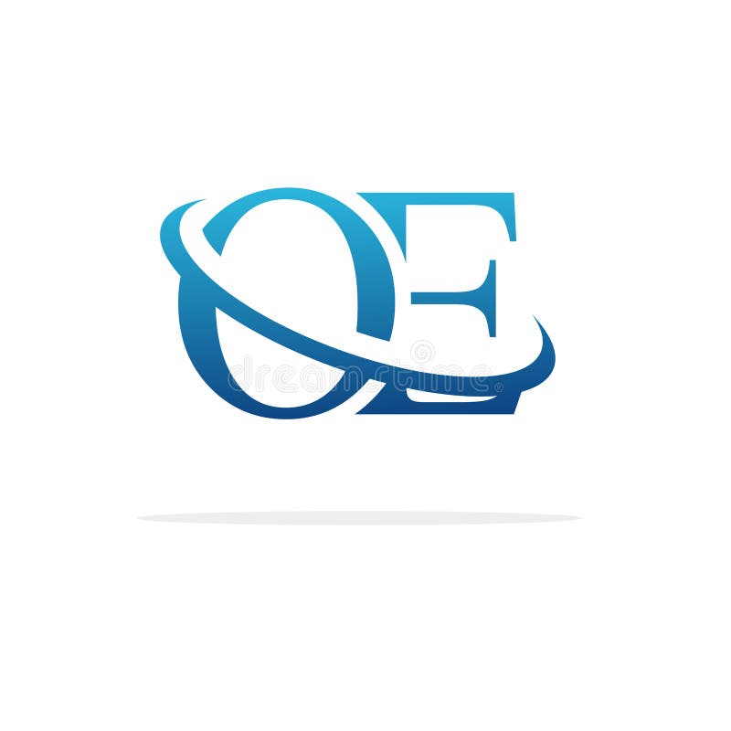 Creative OE Logo Icon Design Stock Vector - Illustration of text, clean ...