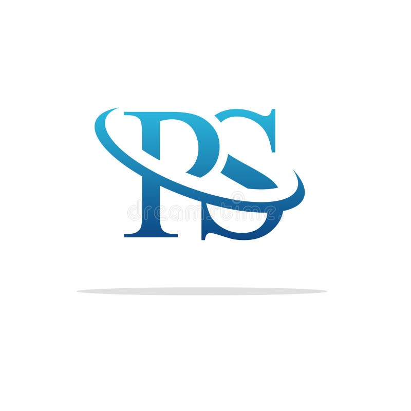 Creative PS Logo Icon Design Stock Vector - Illustration of crisp, text ...