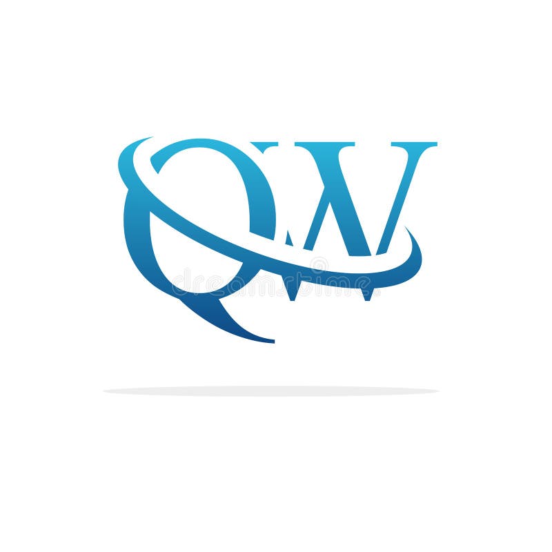 Creative QW Logo Icon Design Stock Vector - Illustration of alphabet ...
