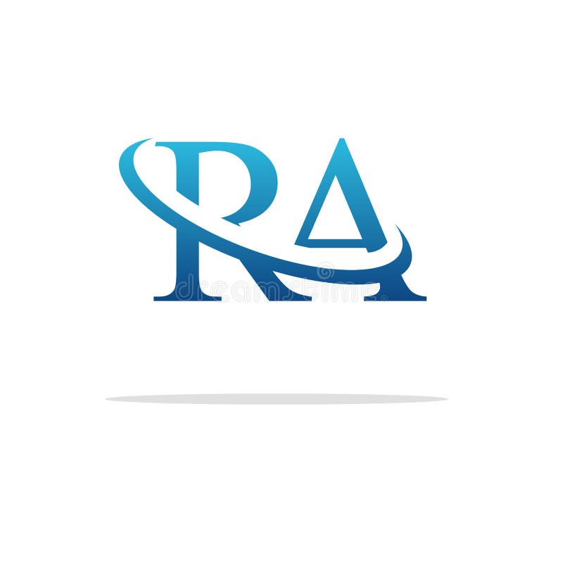 Creative RA Logo Icon Design Stock Vector - Illustration of white ...