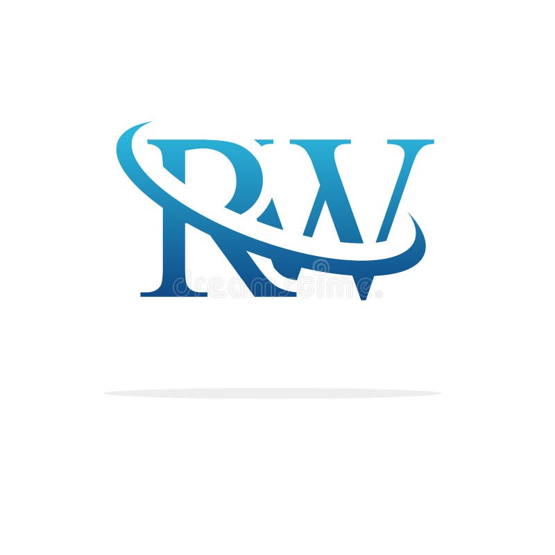Creative RW Logo Icon Design Stock Vector - Illustration of logo ...