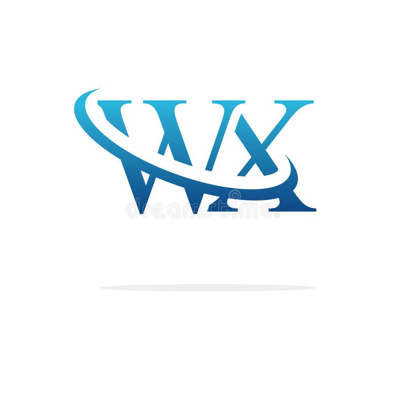 Creative WX Logo Icon Design Stock Vector - Illustration of clean, blue ...