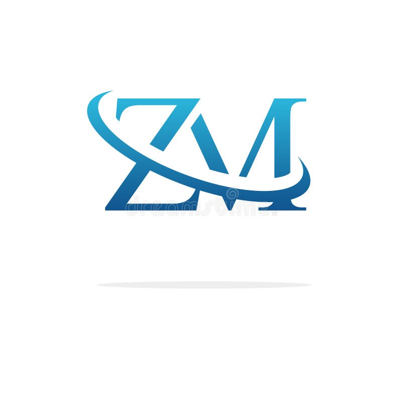 Creative ZM Logo Icon Design Stock Vector - Illustration of concept ...