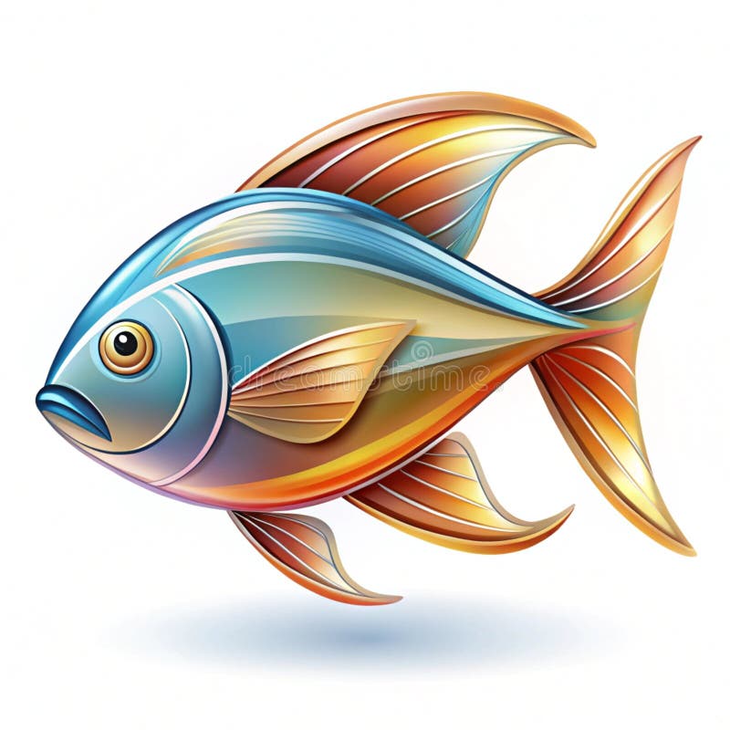 Abstract Fish Icon stock illustration. Illustration of smooth - 367339689