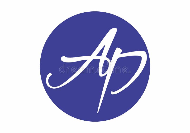 Simple and Clean Graphic of AP Initial Letter Stock Vector ...